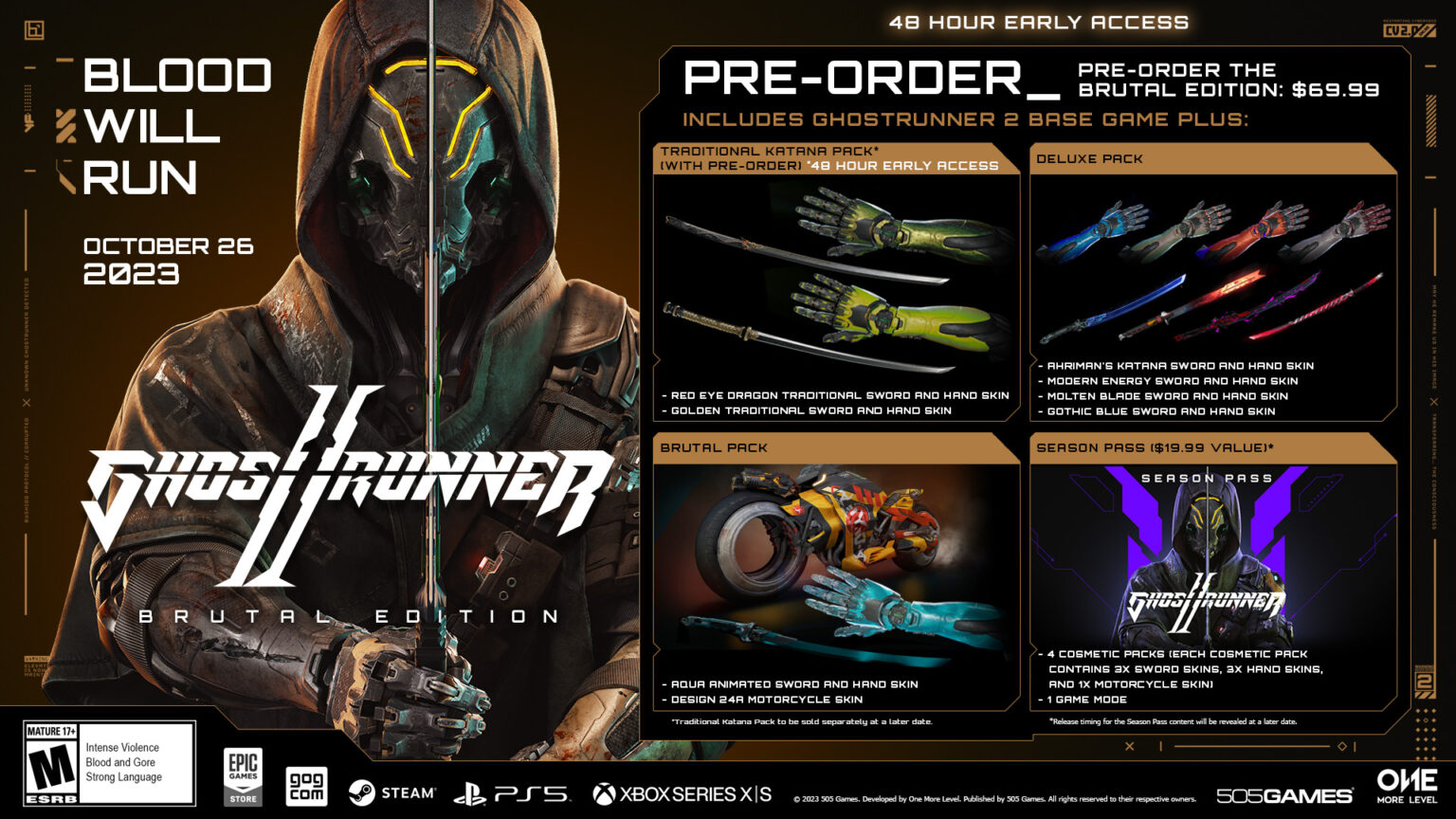 Ghostrunner 2 Launches October 26, Pre-Order Now! Watch the new Bosses ...